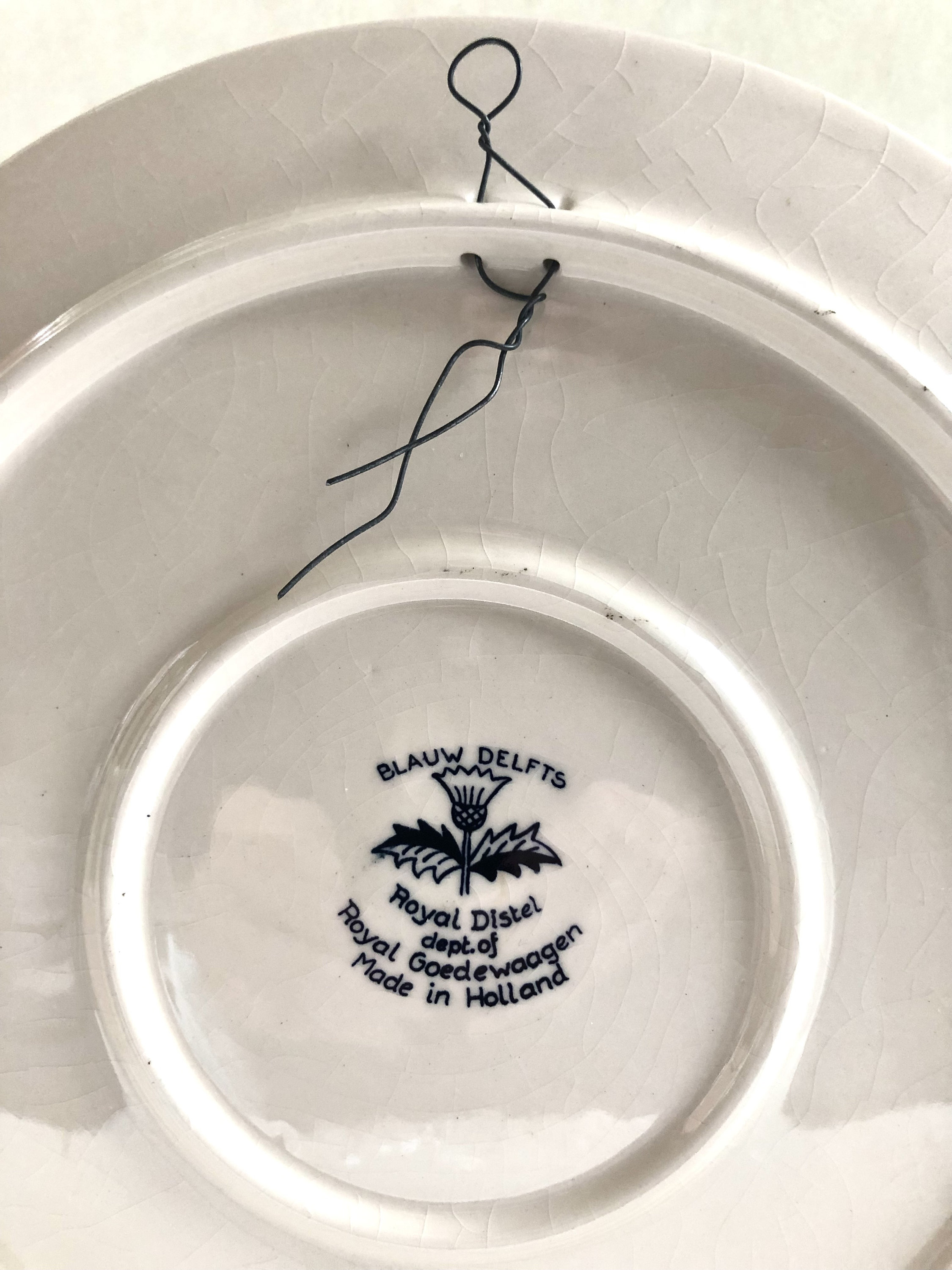 Blauw Delph Plate Holland America Line 1997 Ms Rotterdam - Etsy