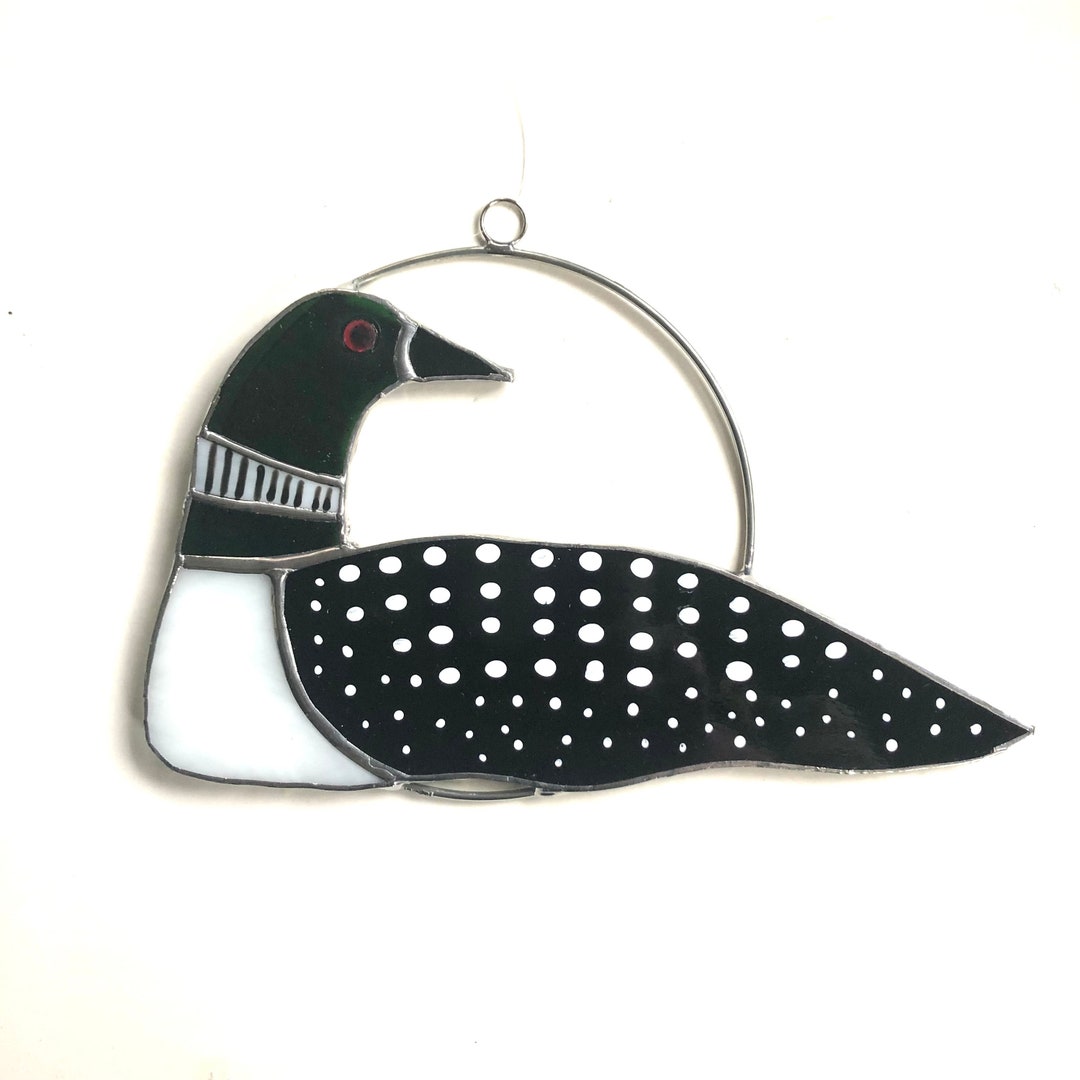 LOON Suncatcher Window Ornament COTTAGE Decor Nature - Etsy