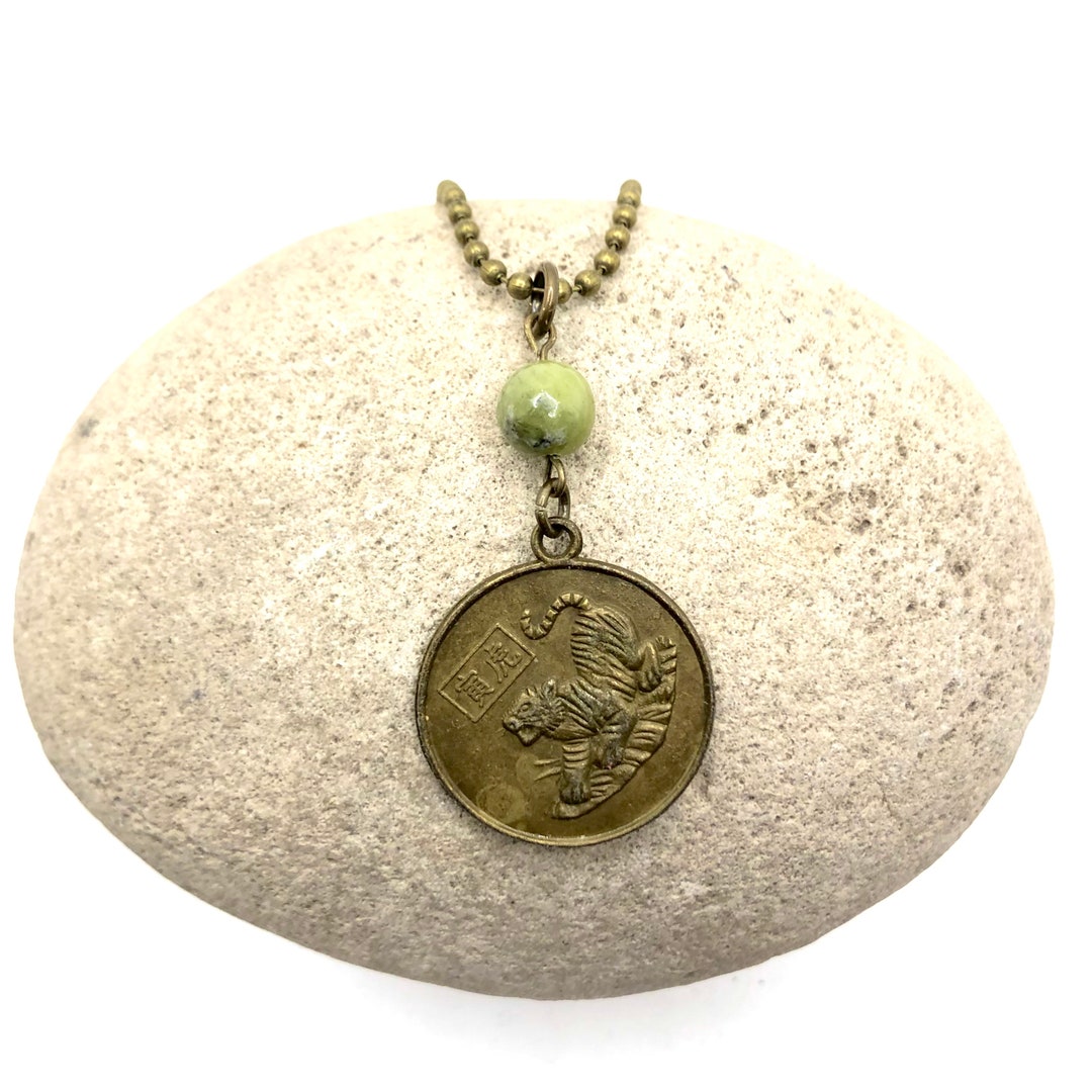 JADE TIGER - 2022 - Natural Peridot JADE - Year of the Tiger - Chinese ...
