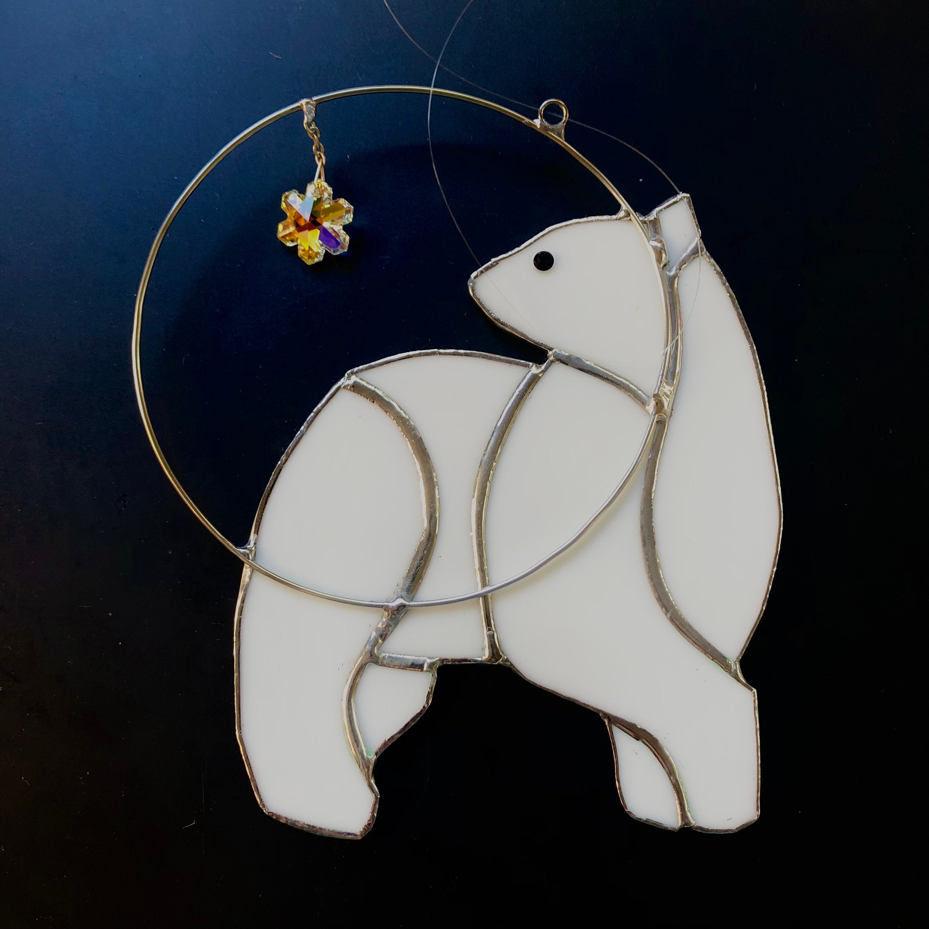 POLAR BEAR Suncatcher - White Bear - Symbol of the North - Polar Bear ...