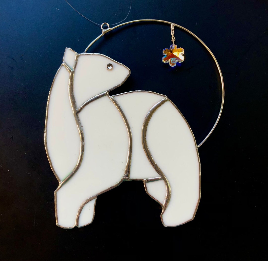 POLAR BEAR Suncatcher - White Bear - Symbol of the North - Polar Bear ...