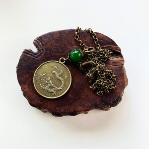 Year of the Dragon JADE DRAGON Chinese Zodiac Forest Green Jade Lunar ...