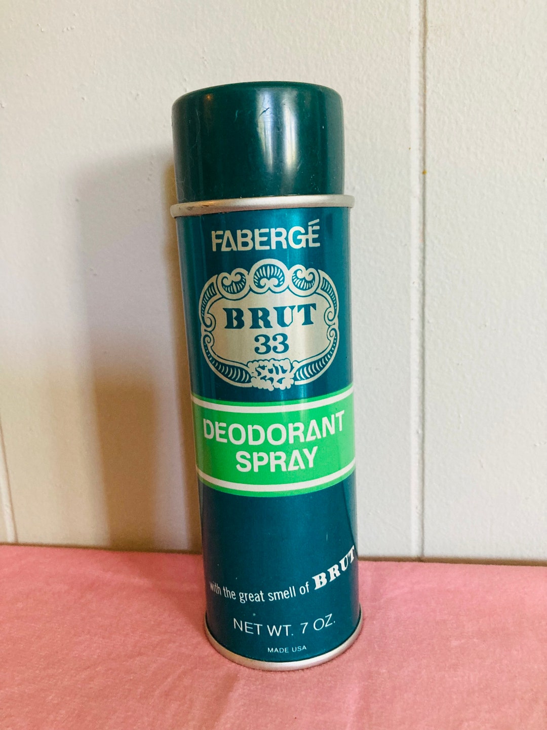 Vintage Green Brut 33 Deodorant Spray 7oz Can - Etsy
