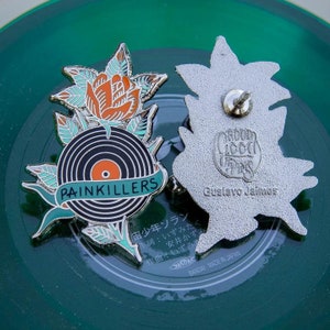 Painkillers - Record Hard Enamel Pin - Etsy
