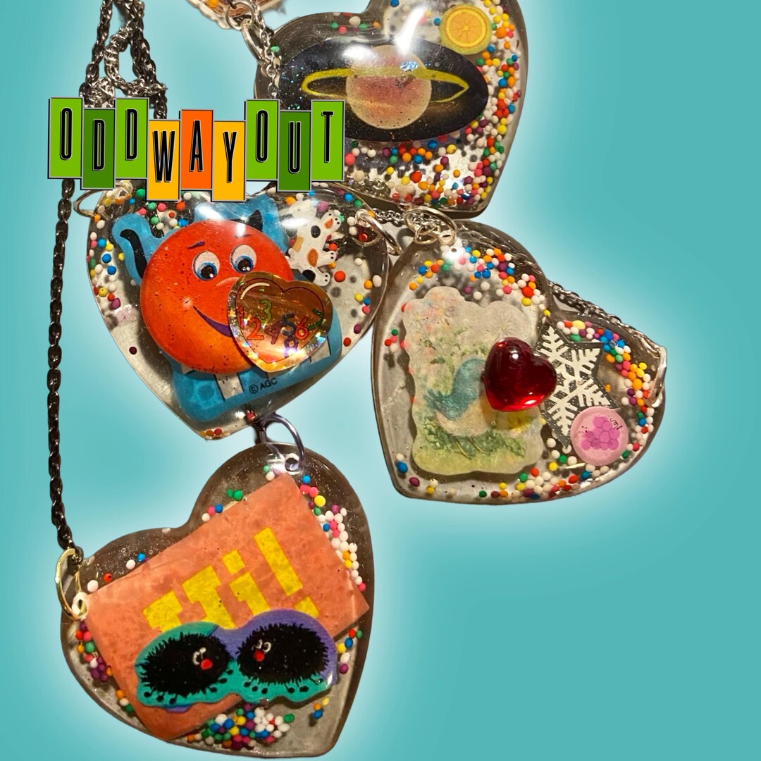 Sticker Collection Collage Necklaces – Fun and Quirky Jewelry - Etsy