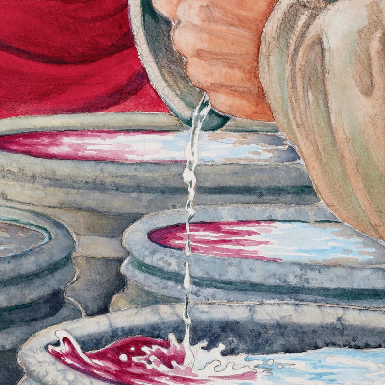 Miracle at Cana Giclée Art Print, 10 X 8 Inches - Etsy