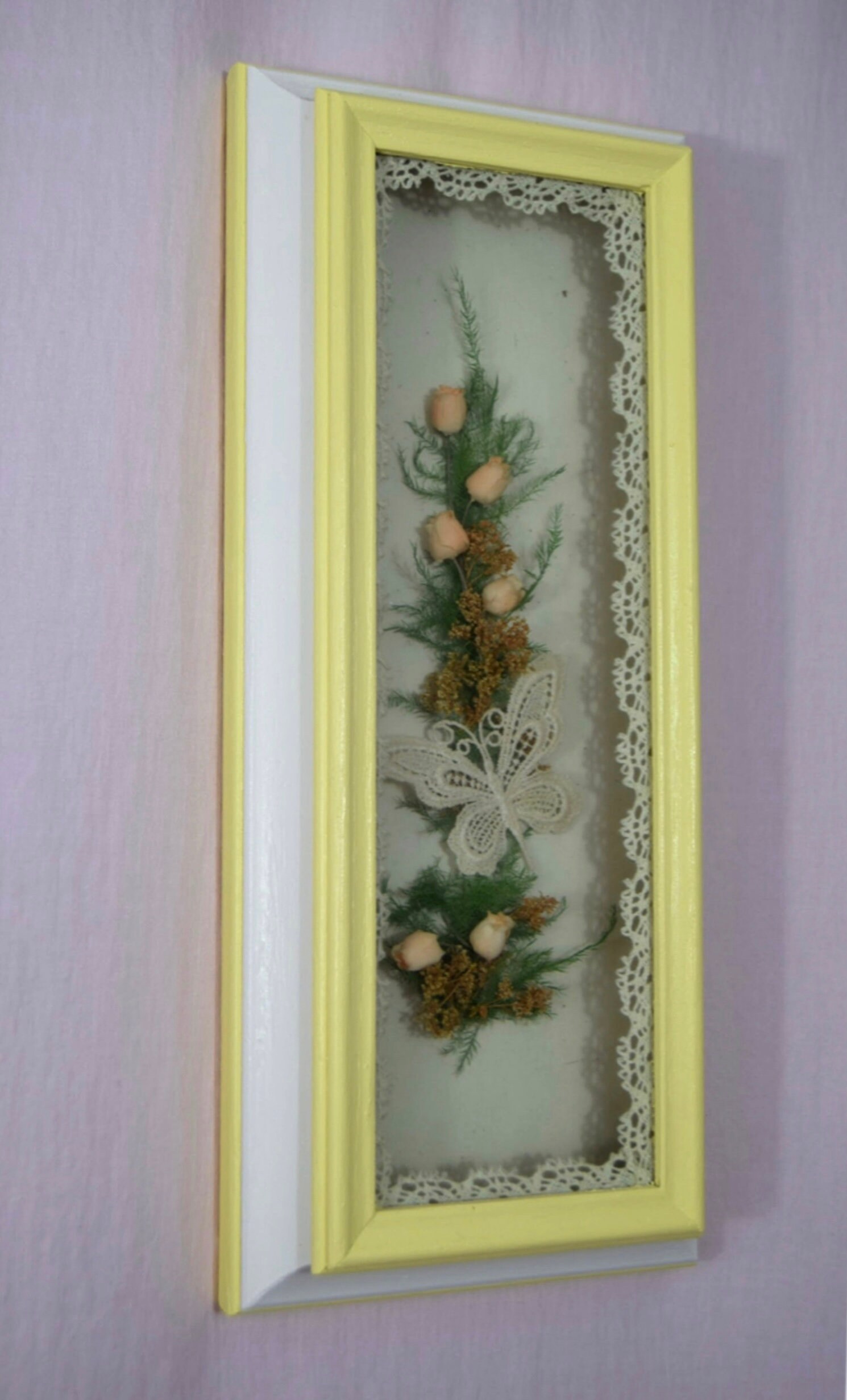 Cute Pastel Shadow Box | Wall Decor | - Etsy