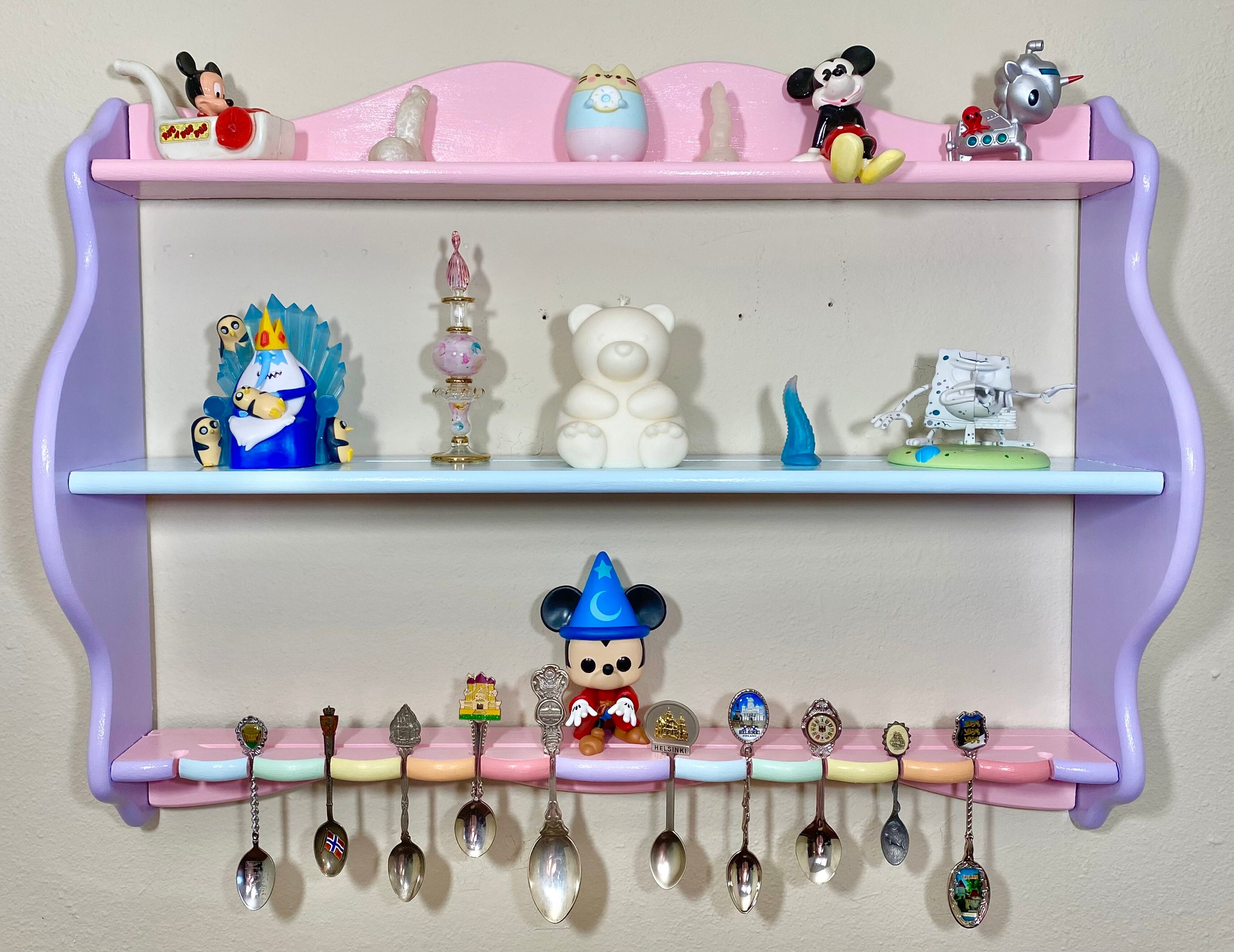 Cute Pastel Wall Shelf Fun Home Decor Multi Color Shelf - Etsy