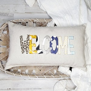 Welcome Pillow - Etsy
