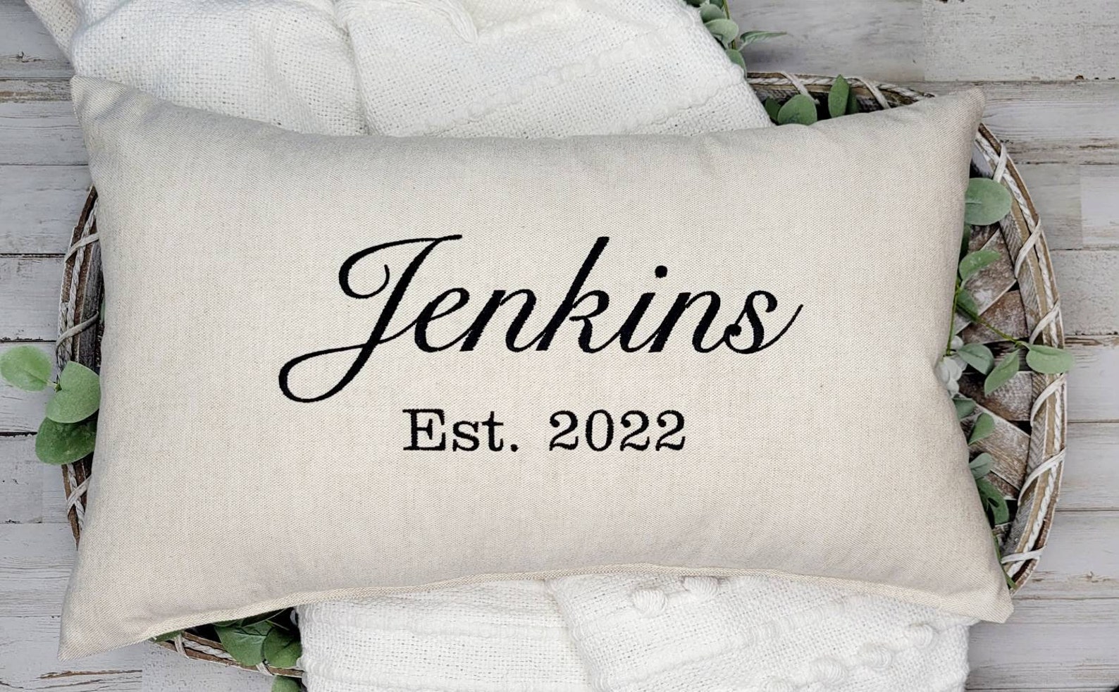 Established Pillow Established Date Established Decor - Etsy