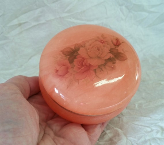 Genuine Alabaster Trinket Bowl Hand Carved in Italy, … - Gem