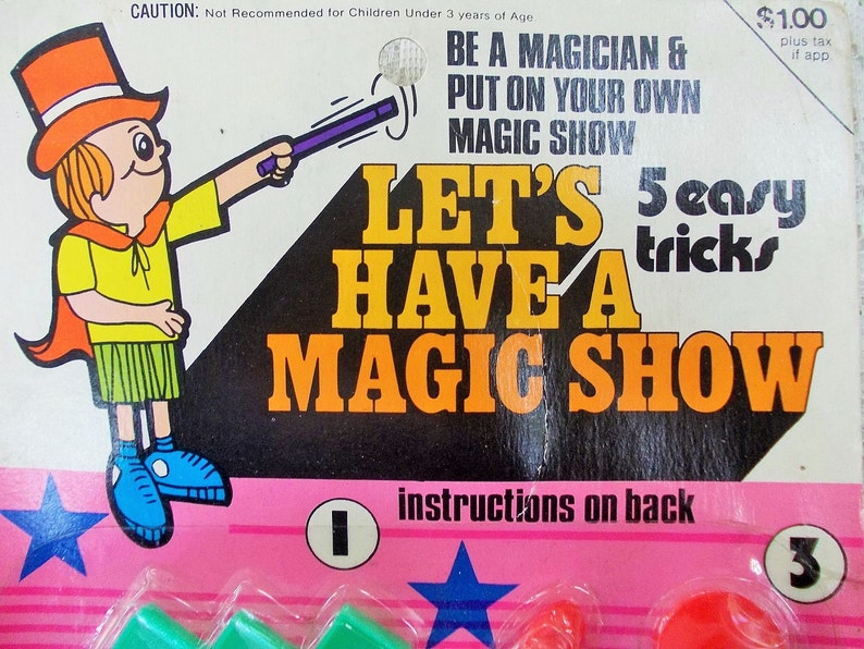 Vintage Magic Show Set 5 Illusion Tricks in Package Dime - Etsy