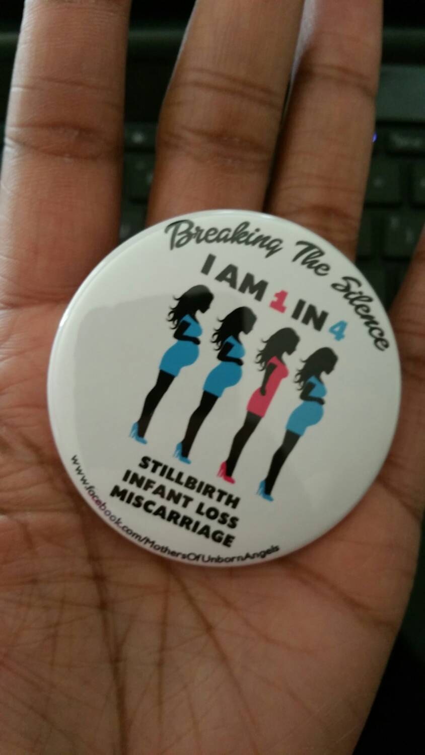 One in Four Awareness Button Pin | Etsy