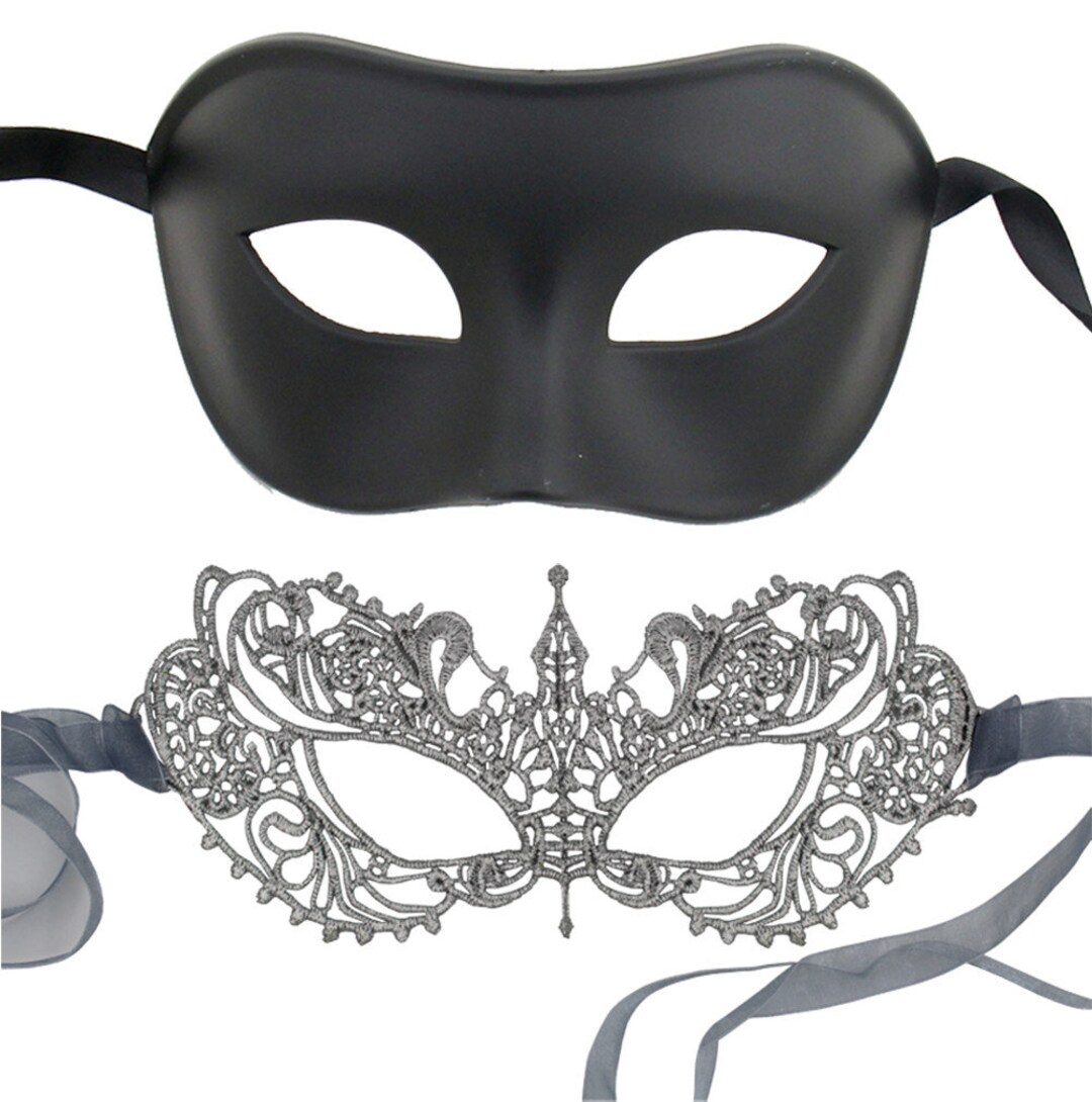 Couples Masquerade Mask Set Luxury Mask Couples Venetian Party Mask ...