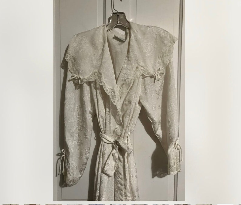 Vintage Gilligan Omalley Bridal Robe Ethereal Cottagecore Wrap Dress ...