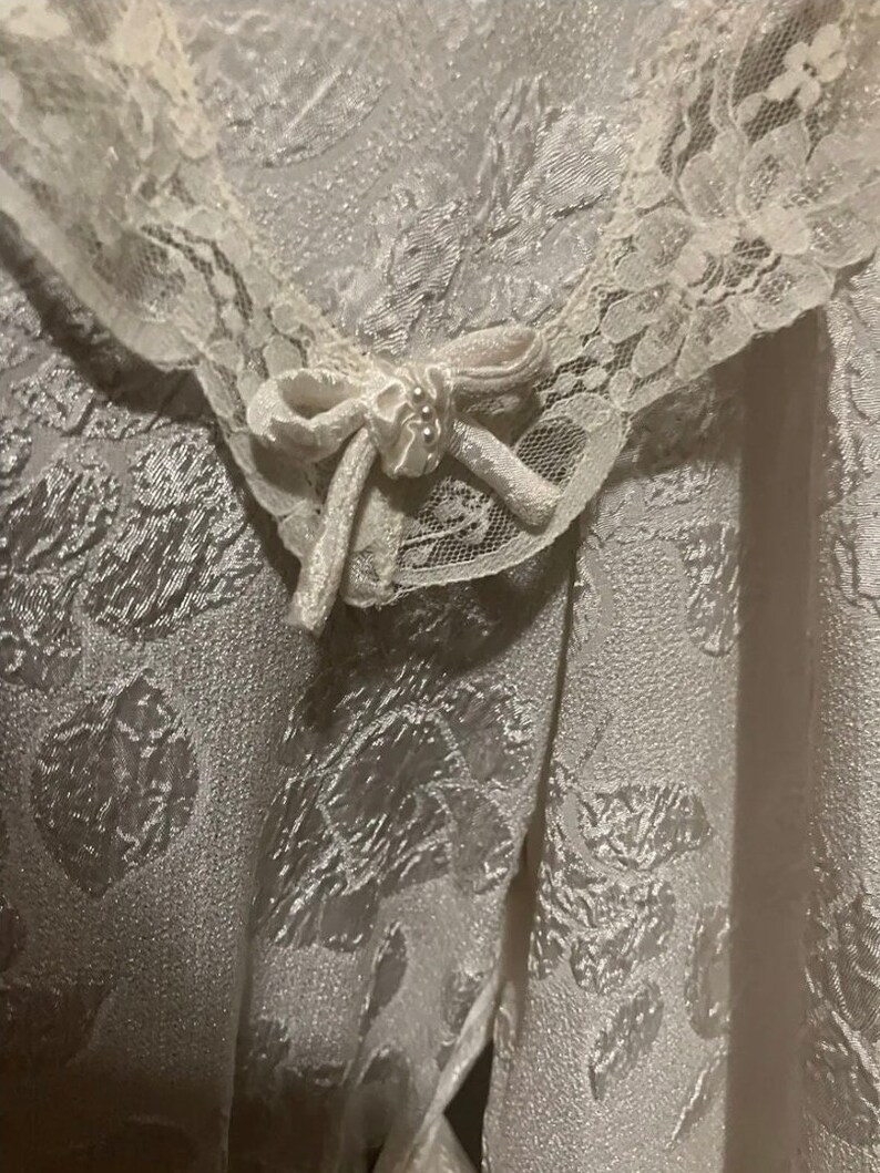 Vintage Gilligan Omalley Bridal Robe Ethereal Cottagecore Wrap Dress ...