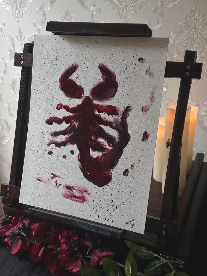 Scorpion Sigil Acrylic Painting: Penny Dreadful Vanessa Ives Art - Etsy