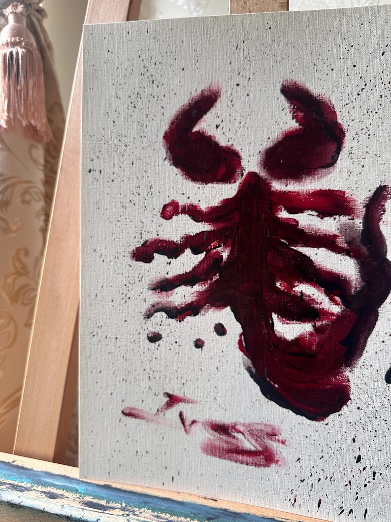Scorpion Sigil Acrylic Painting: Penny Dreadful Vanessa Ives Art - Etsy