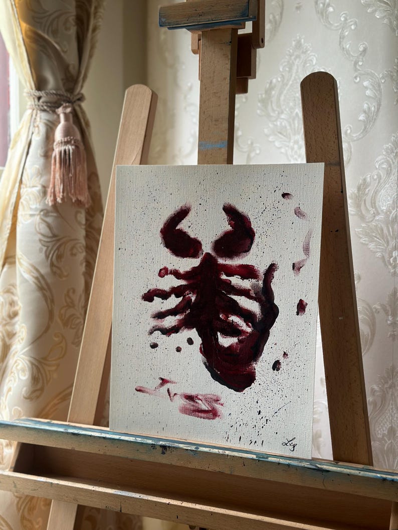 Scorpion Sigil Acrylic Painting: Penny Dreadful Vanessa Ives Art - Etsy