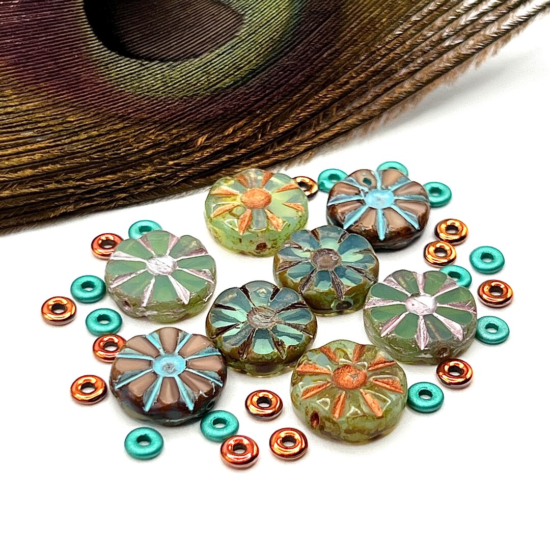 Sunflower Sampler, Mixed Lot Beads, Premium Czech Glass Beads, Jewelry Supply - Etsy