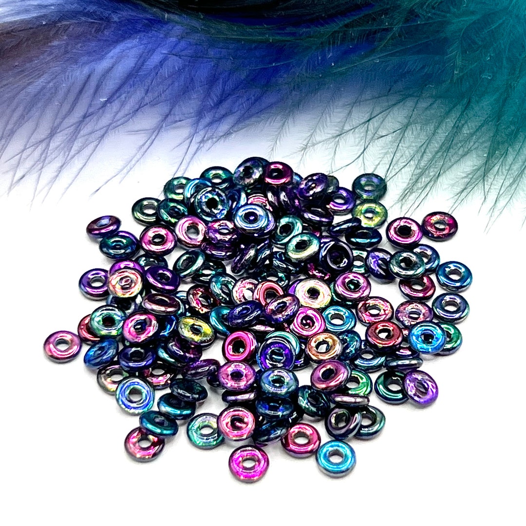 Crystal Magic Blue Bead Mix, 1x4 Mm O Bead Mix, Tiny Pack Czech Glass ...
