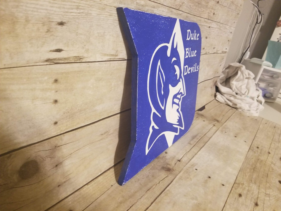 Duke Blue Devils Sign Duke Sign Duke University Blue Devils | Etsy
