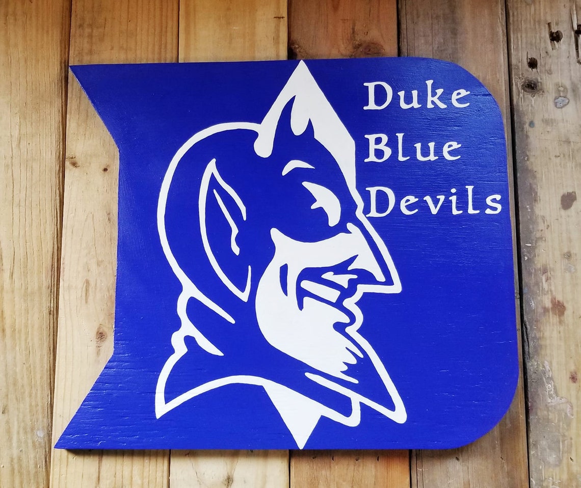 Duke Blue Devils Sign Duke Sign Duke University Blue Devils | Etsy