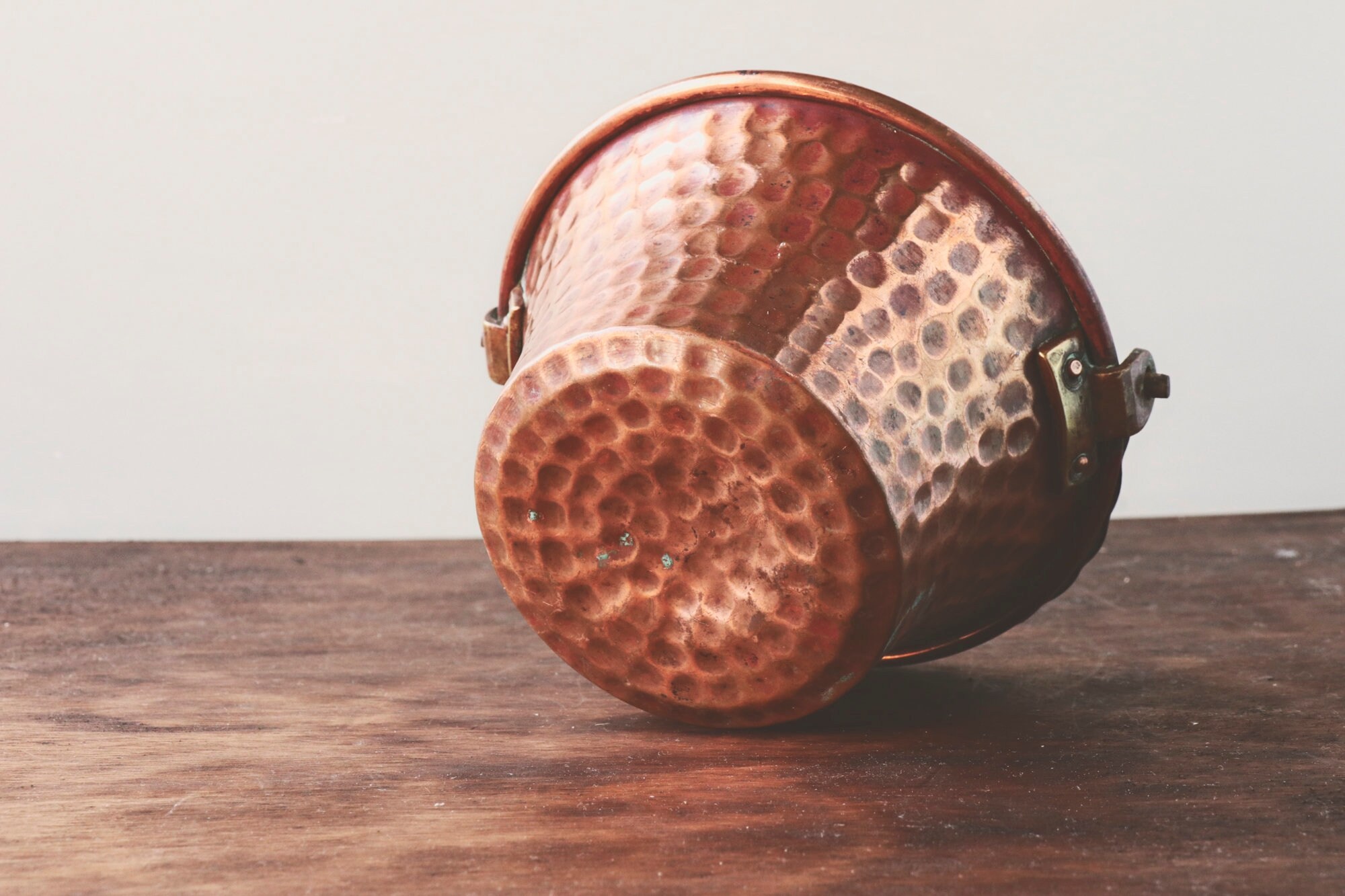 Vintage French Copper Cauldron Hammered Finish - Etsy