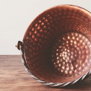 Vintage French Copper Cauldron, Hammered Finish - Etsy