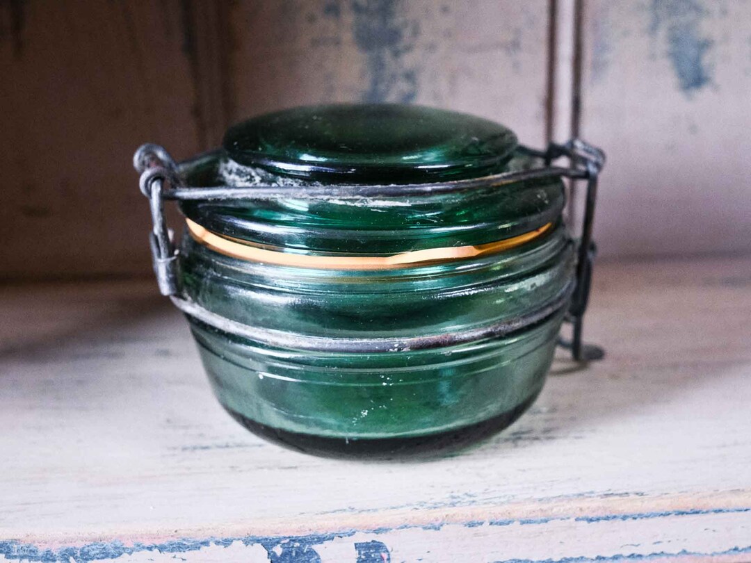 Vintage 250ml Canning / Foie Gras Jar by Solidex - French Green Glass ...