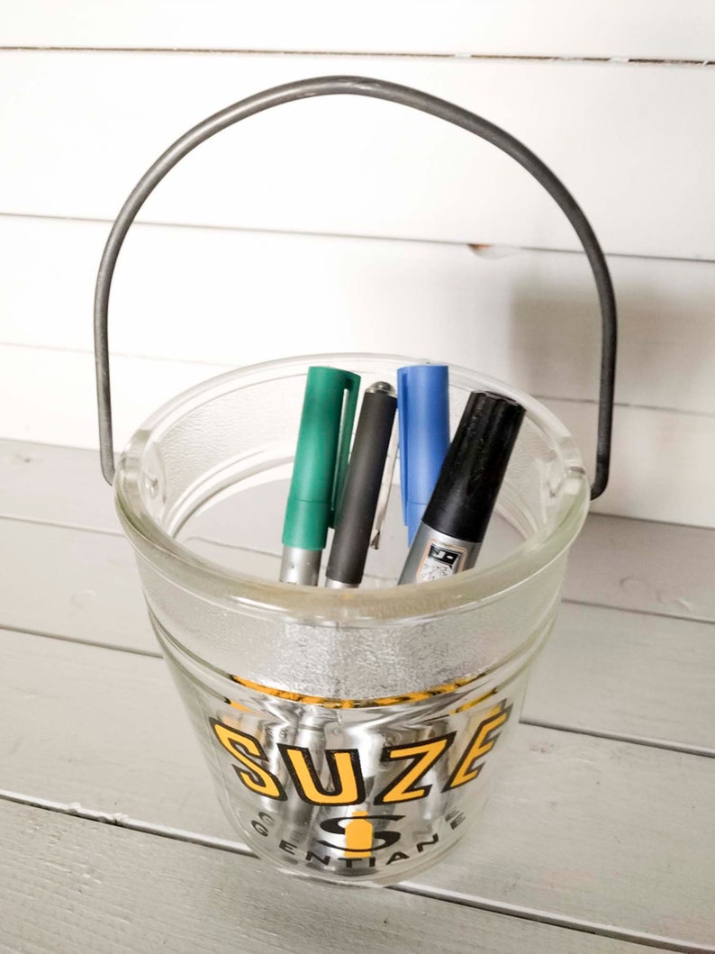 Suze Glass Ice Bucket Gentiane Aperitif Hanging Lantern - Etsy