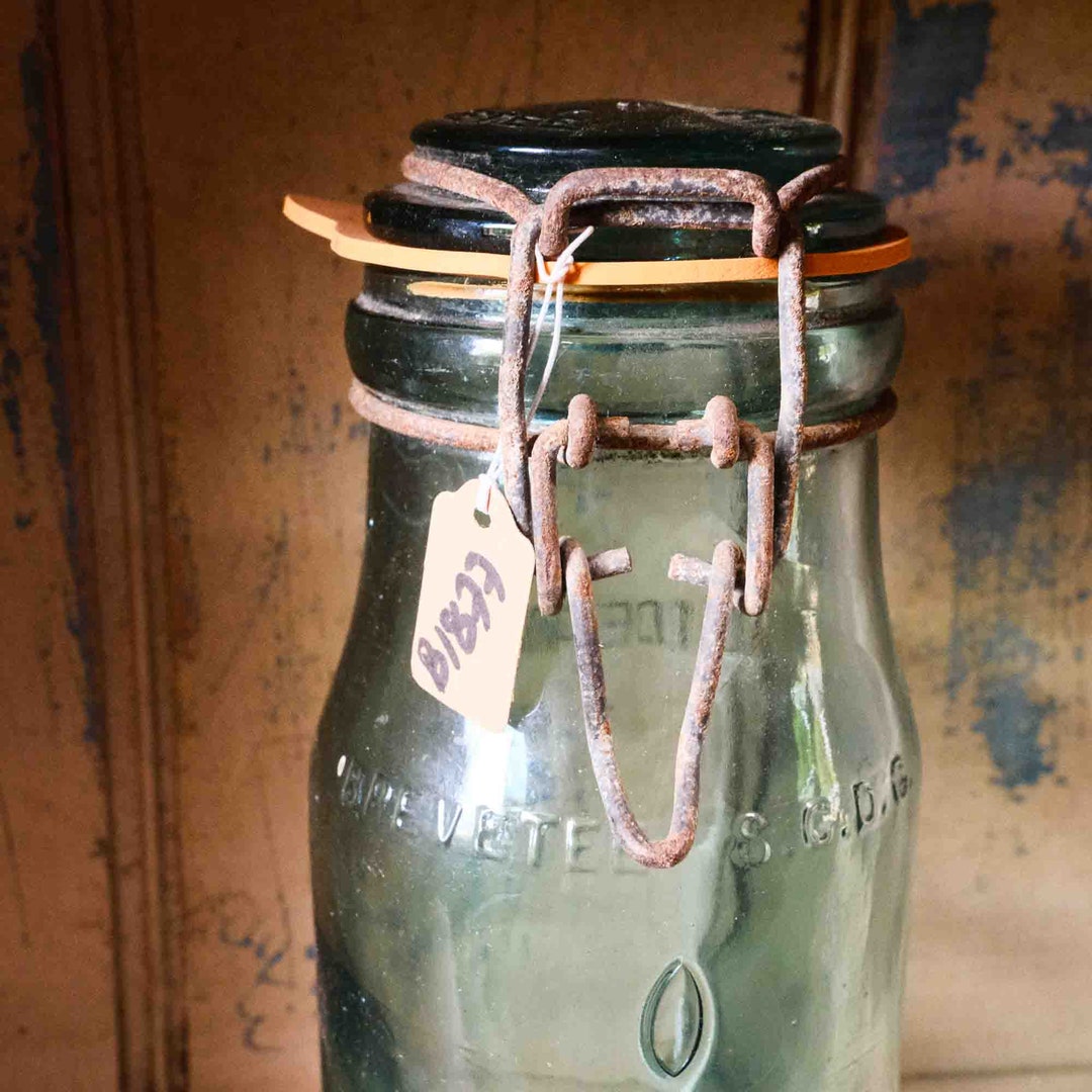 Vintage 750ml Canning / Preserve Bottle by L'ideale - French Old Aqua ...