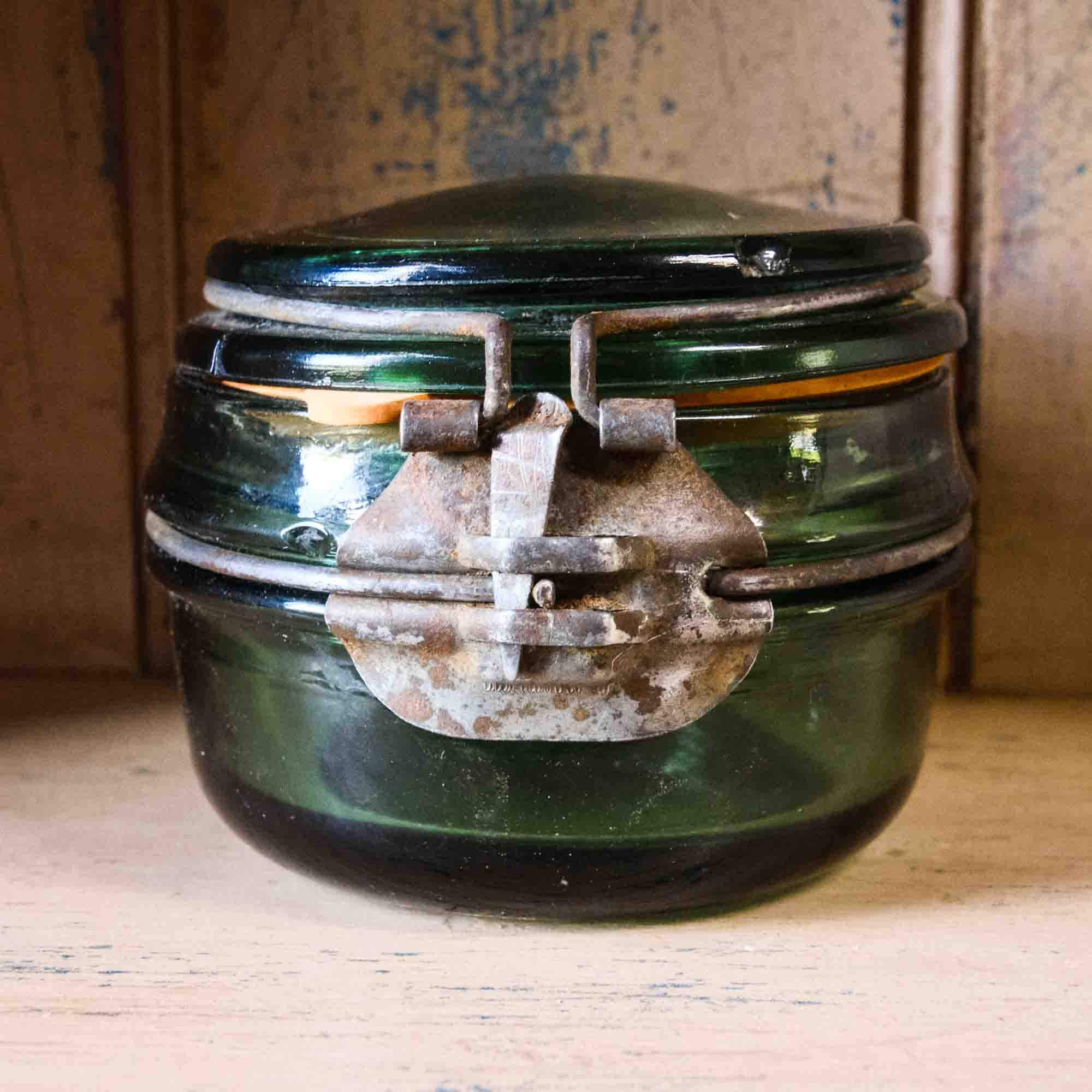 Vintage 250ml Canning / Foie Gras Jar by Solidex French Green Glass ...