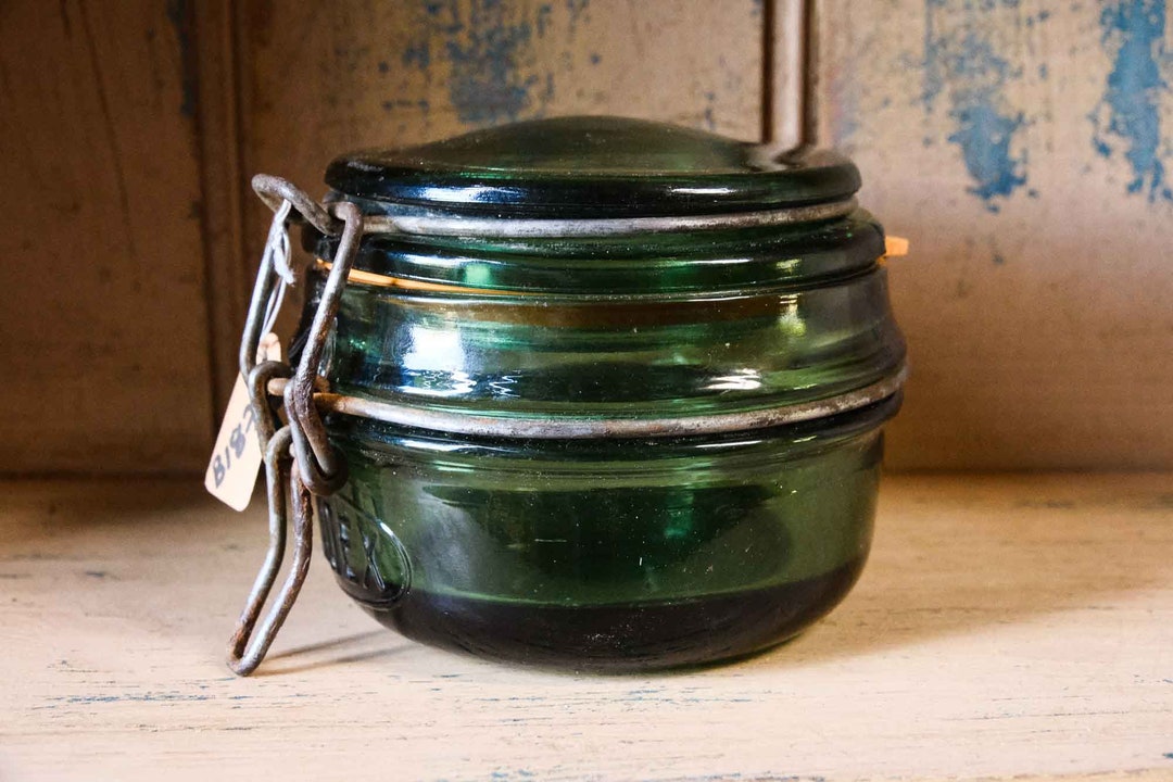 Vintage 250ml Canning / Foie Gras Jar by Solidex - French Green Glass ...