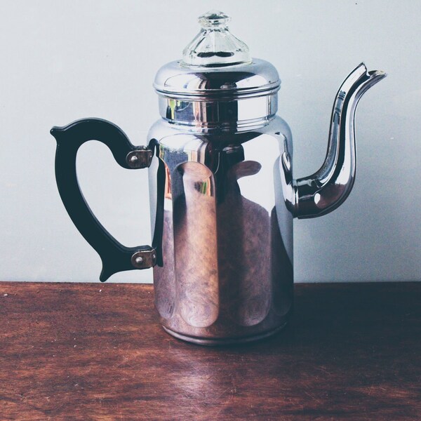Chrome Coffee Pot - Etsy