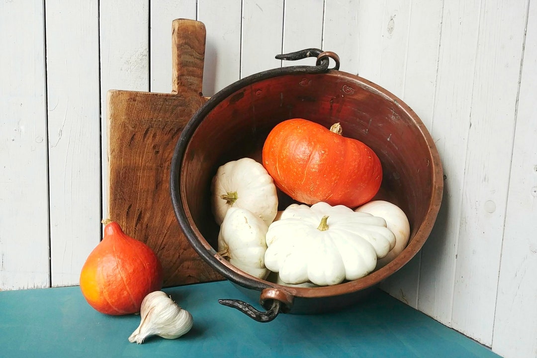 Antique French Copper Cauldron, Hammered & Artisan Made - Etsy