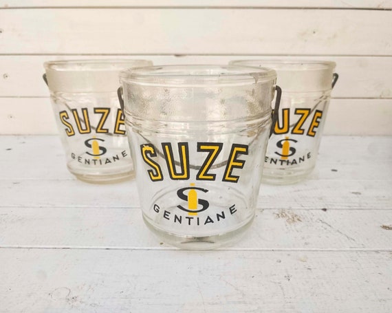 Suze Glass Ice Bucket Gentiane Aperitif Hanging Lantern - Etsy