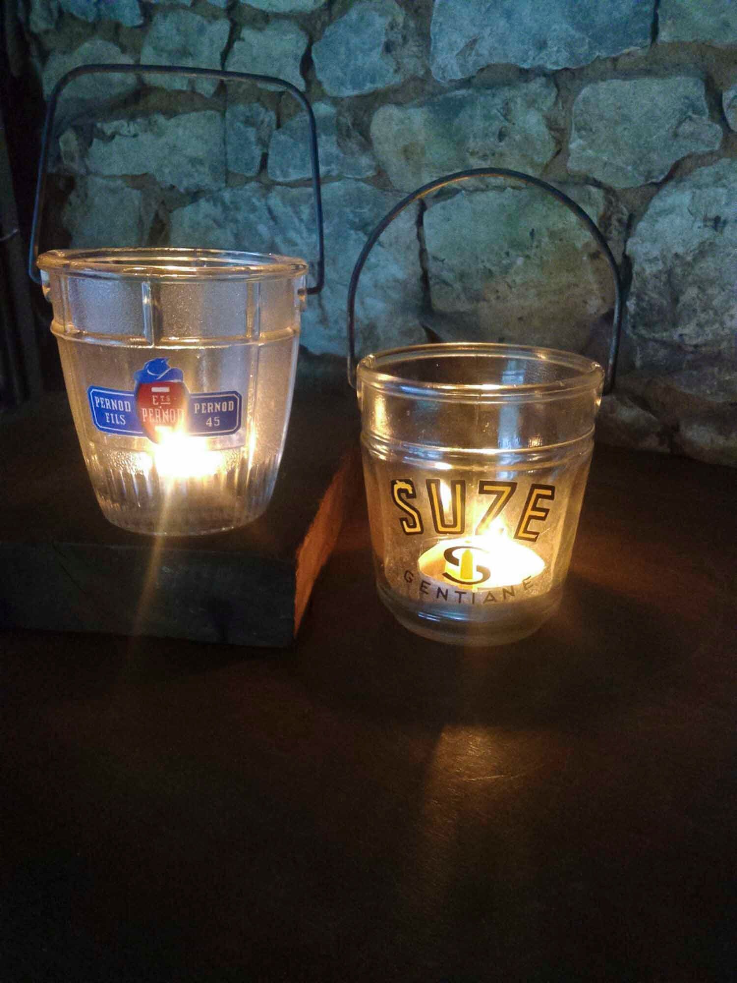 Suze Glass Ice Bucket Gentiane Aperitif Hanging Lantern - Etsy