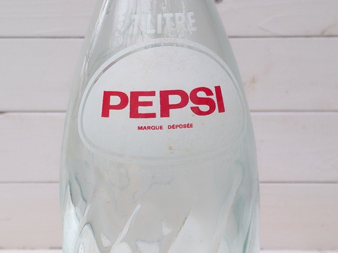 French Pepsi / Pepsi-cola Bottle From the 1980s Complete With Metal ...