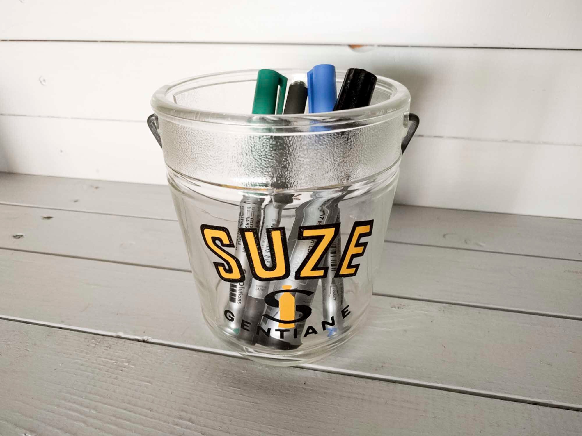 Suze Glass Ice Bucket Gentiane Aperitif Hanging Lantern - Etsy