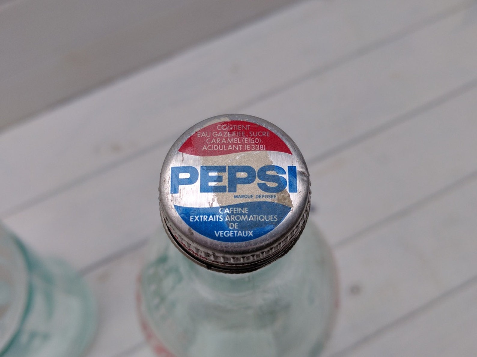 French Pepsi / Pepsi-cola Bottle From the 1980s Complete With Metal ...