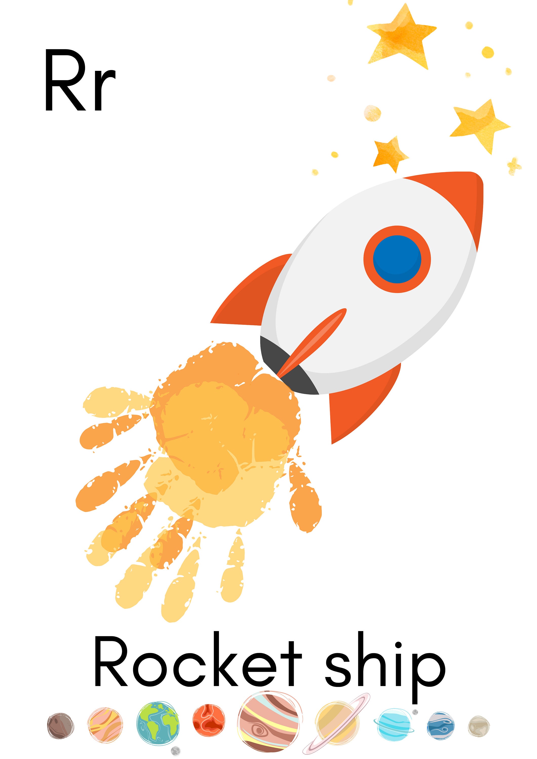 Handprint Spanish Alphabet Book, Libro Del Alfabeto, Handprint Alphabet ...