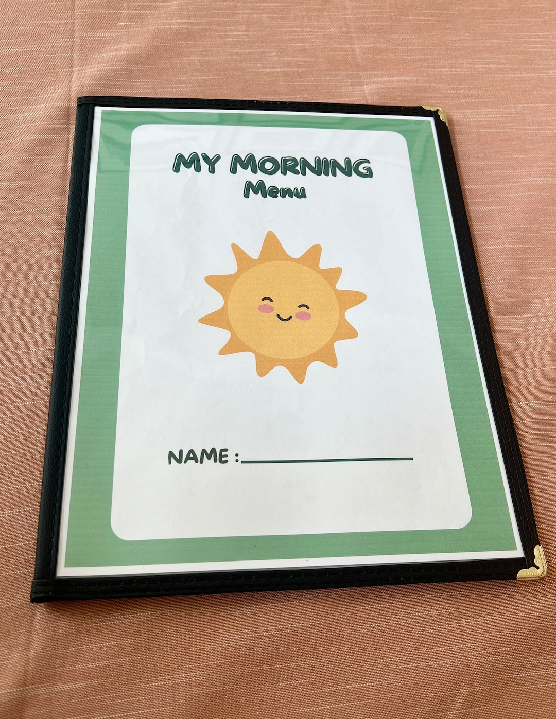 Kids' Morning Menu Activity Folder: 14 Interactive Pages - Etsy