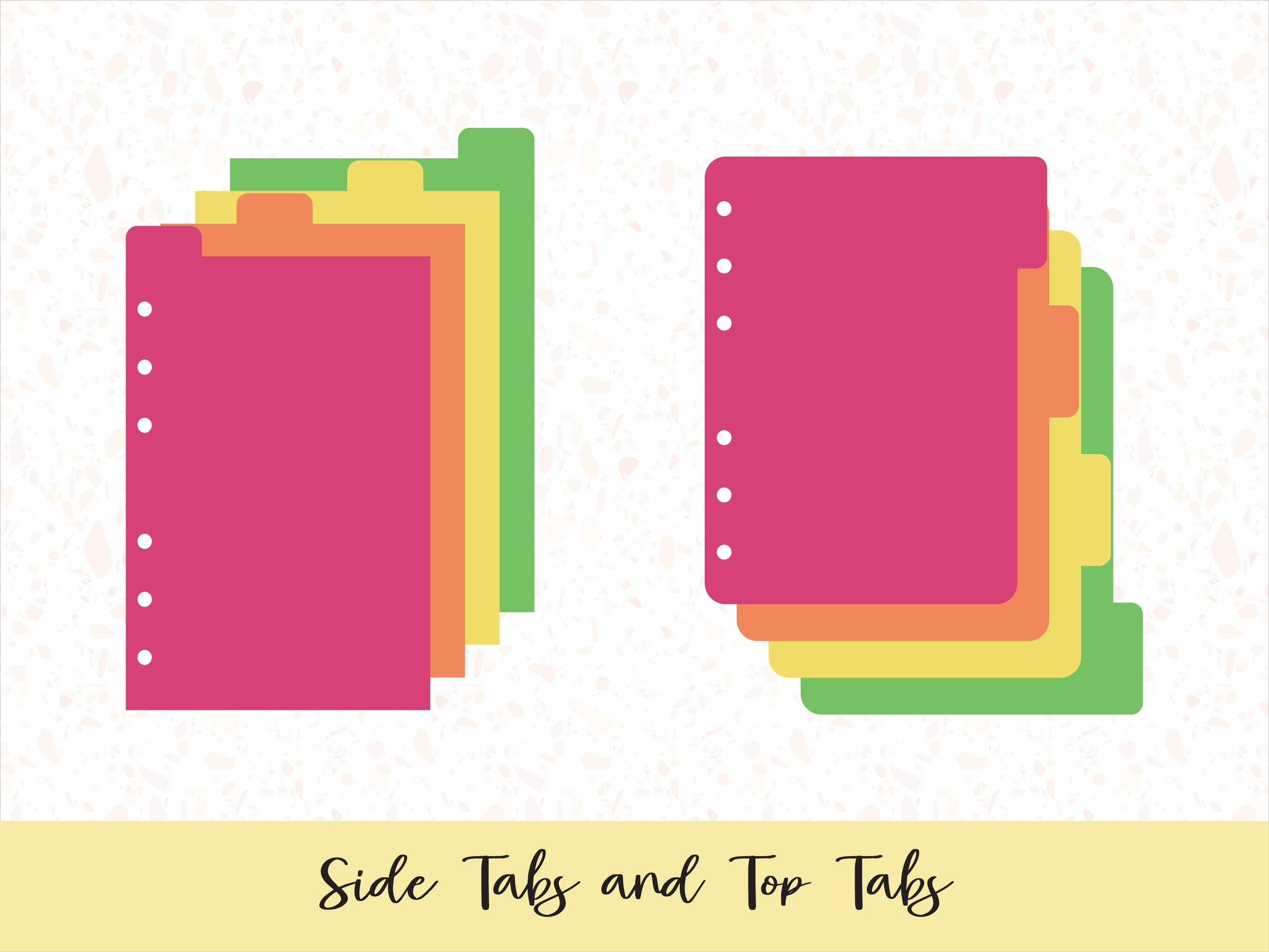 Pocket Planner Dividers Svg,pdf,dxf,png Tab Dividers, Planner Dividers ...