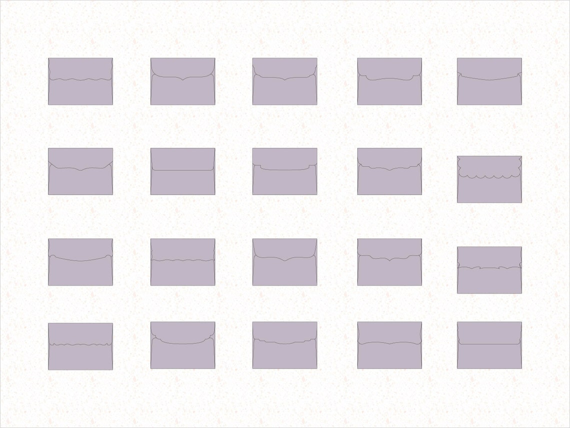 Wallet Envelope SVG Templates, for Invitations and Greeeting Cards ...