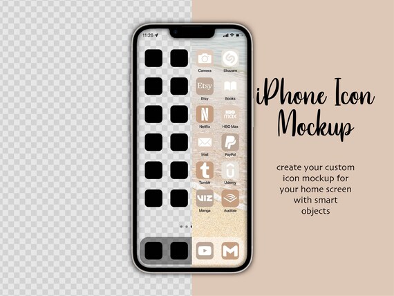 Iphone Icon Mockup Ios Icon Mockup Ios 15 Icon Mockup Icon - Etsy