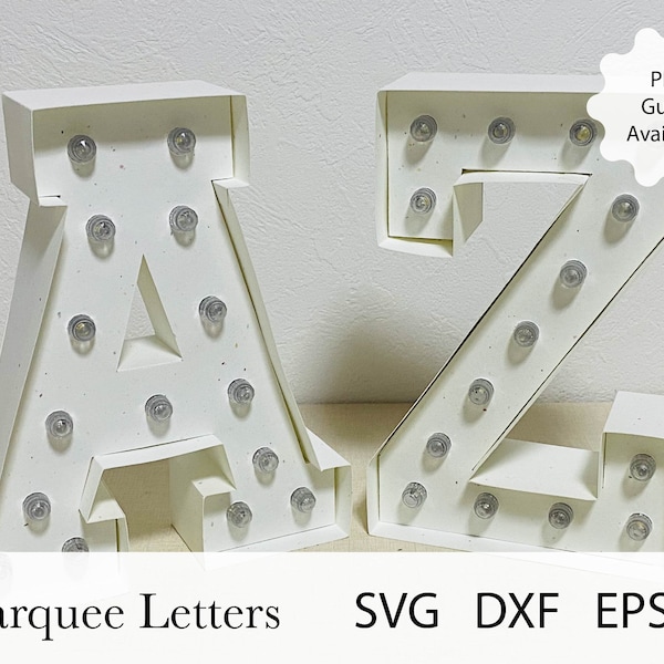 Marquee Letter Dxf Files - Etsy