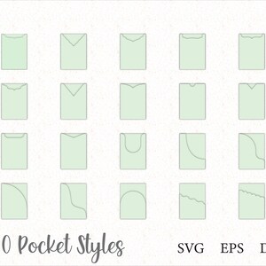 SVG Pocket Envelopes Pocket Envelope Template Pocket Sleeve - Etsy