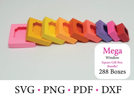 SVG Gift Box Box Template Square Gift Box Favor Boxes - Etsy UK