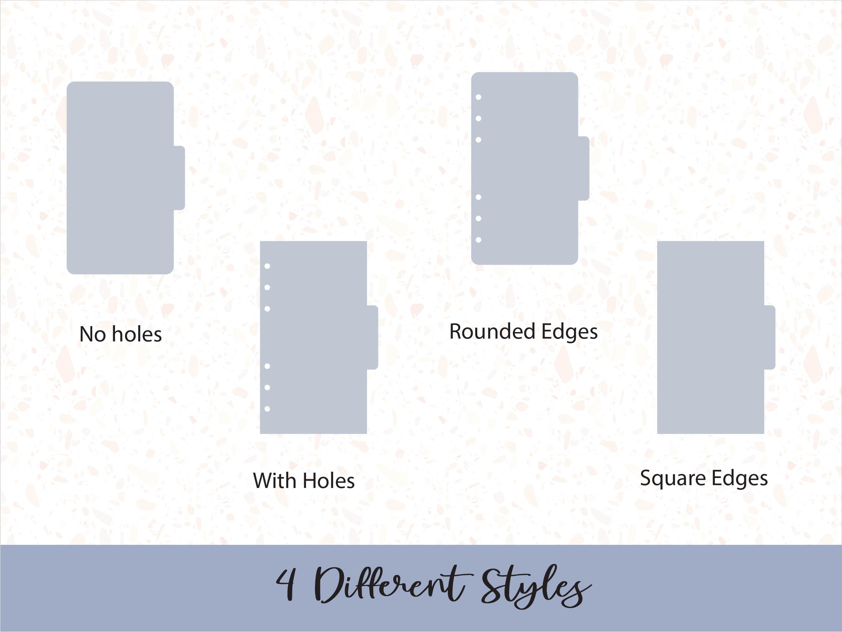Personal Planner Dividers SVG, Tab Dividers, Tab Divider Set, Planner ...